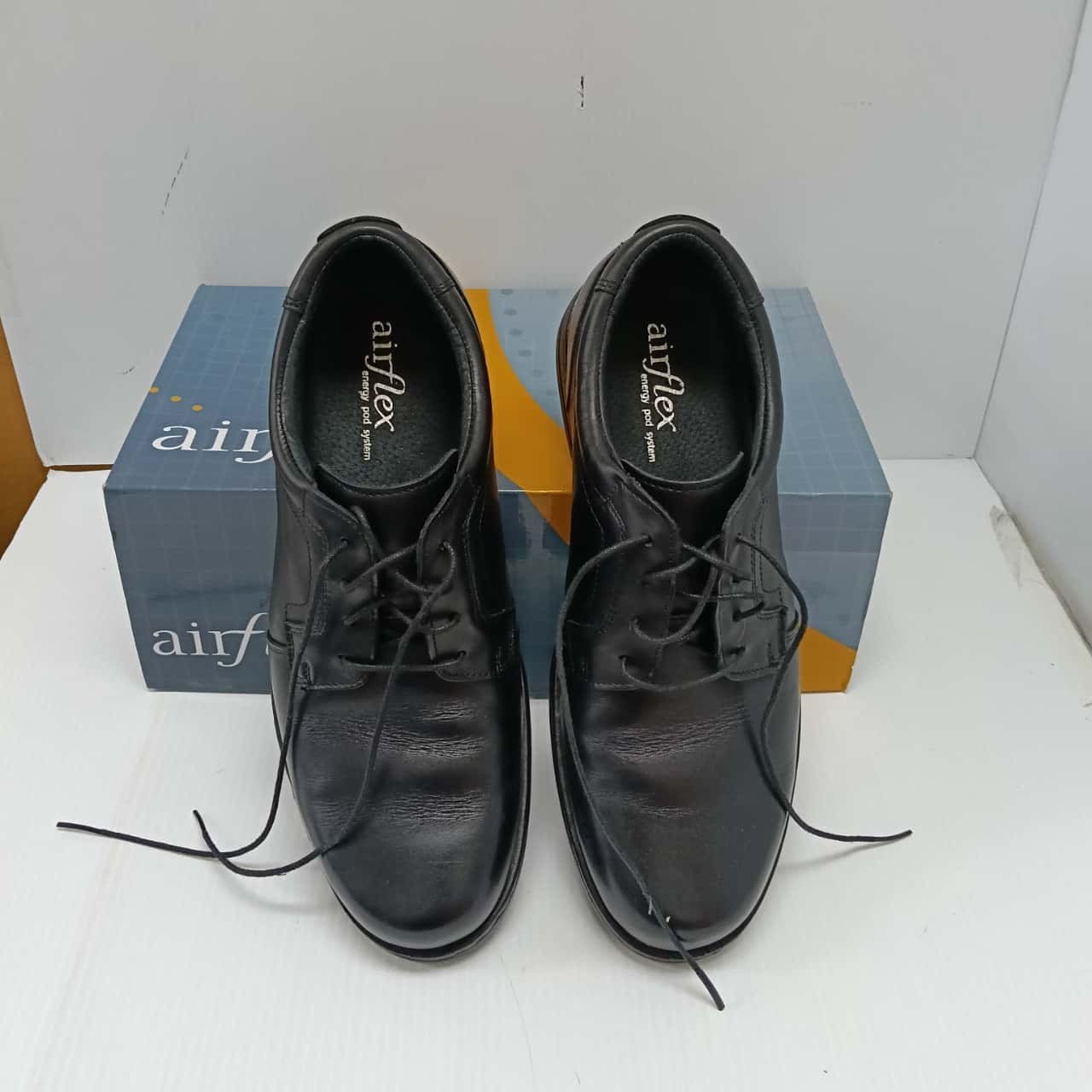 Airflex ‘Andrew’ Men’s Black Leather Dress Shoes – Size 9 BNIB #Airflex ...