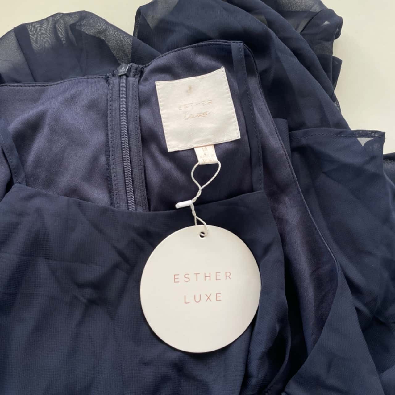 Esther Luxe NAVY BLUE Cadence Dress Size 14 / XL (s)