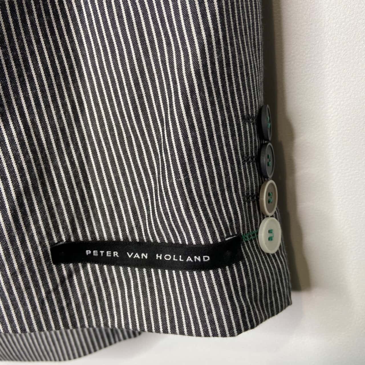 Peter Van Holland Mens Size 38R/48 Blazer / Suit Jacket Black ...