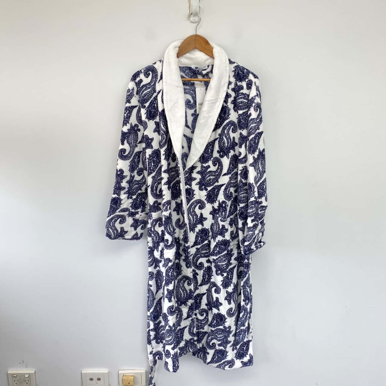 Rockmans Multi Long Sleeve Plaisley Bathrobe Size L / XL (s)