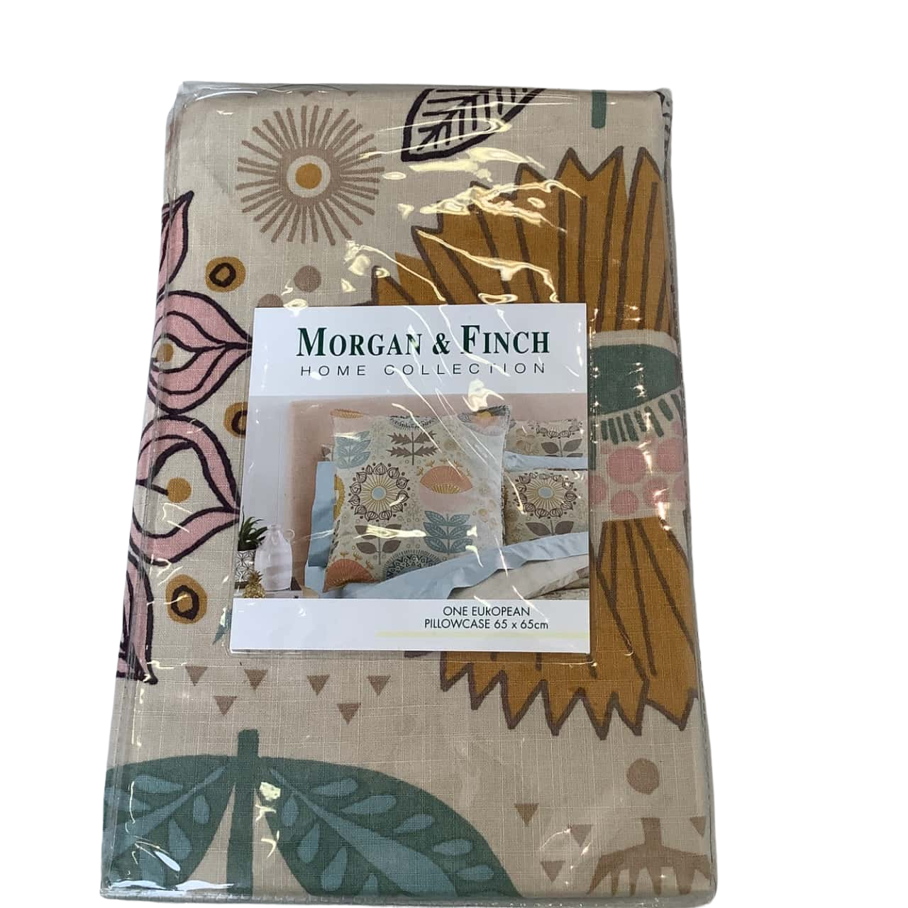 Brand New Morgan & Finch European 1 x Pillow Case Multicoloured
