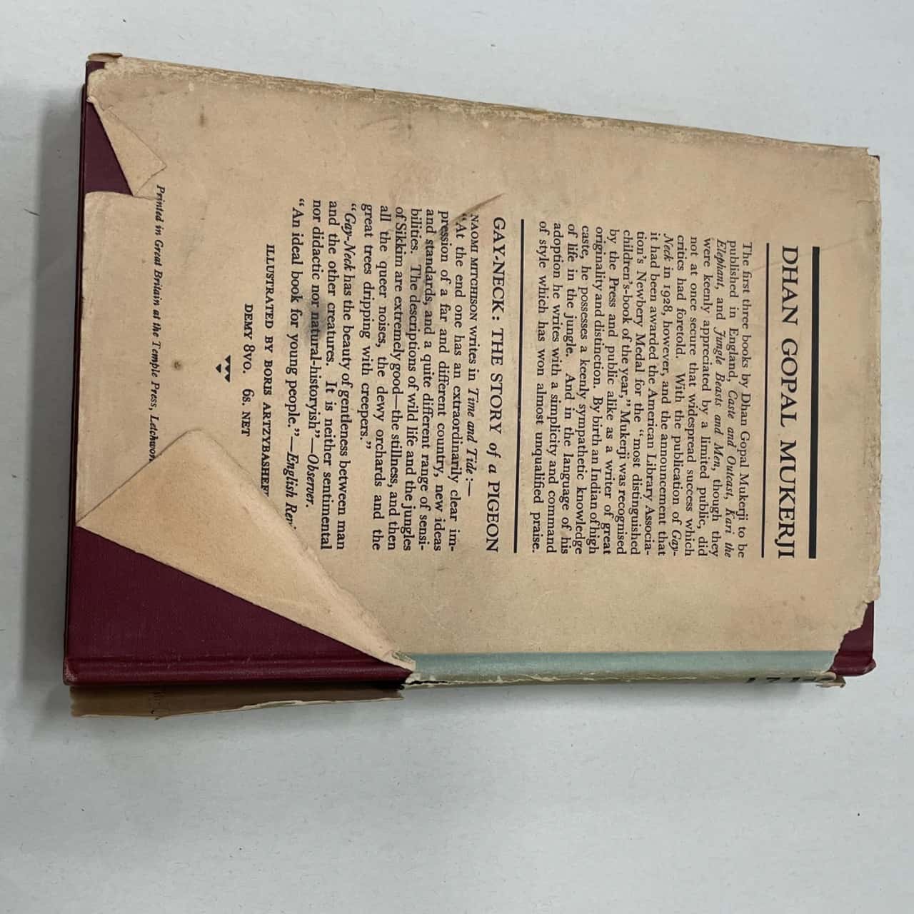 "Ghond the Hunter" by Dhan Gopal Mukerji c. 1930s AS IS