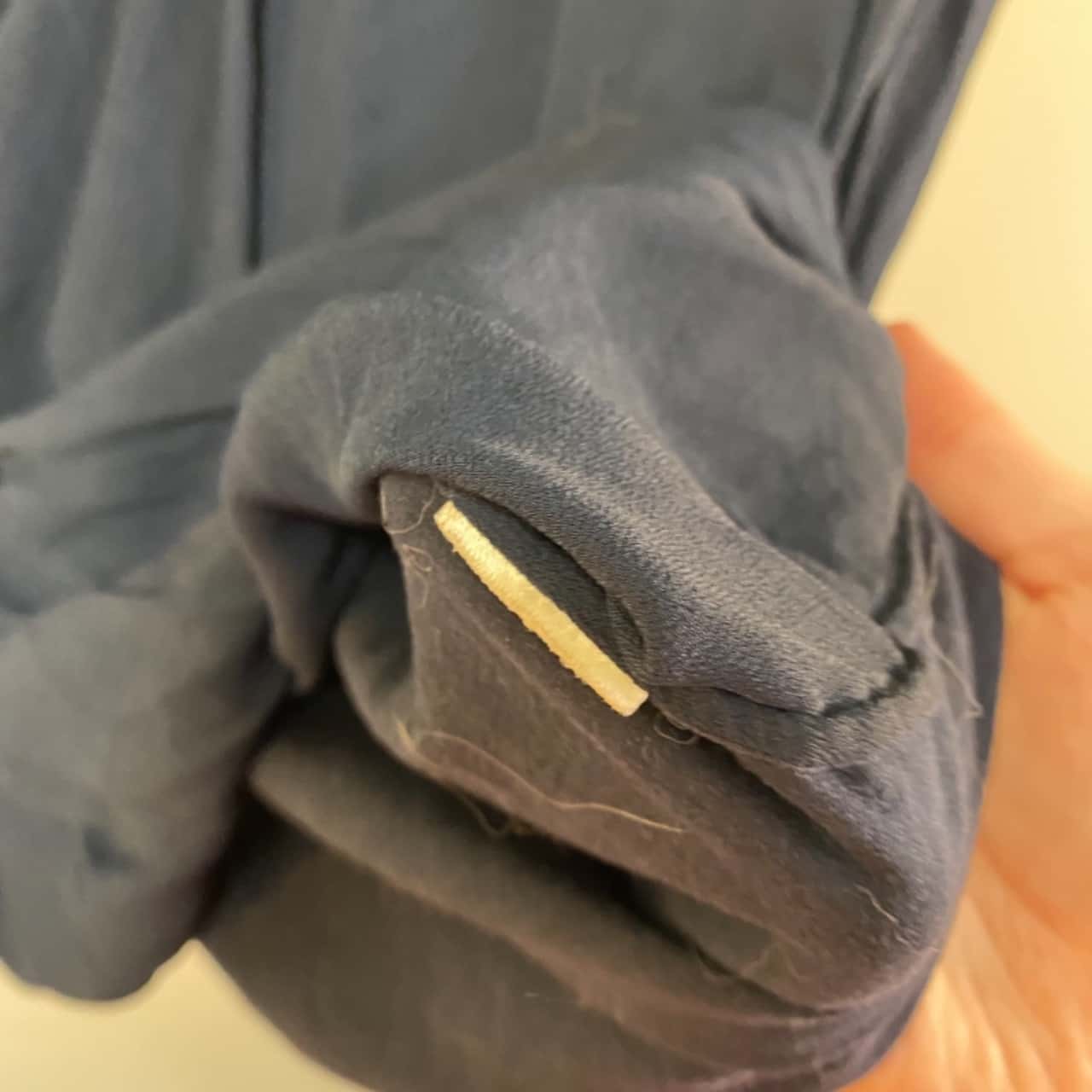 Massimo Dutti Womens Size M 3/4 Sleeve Top Navy Blue