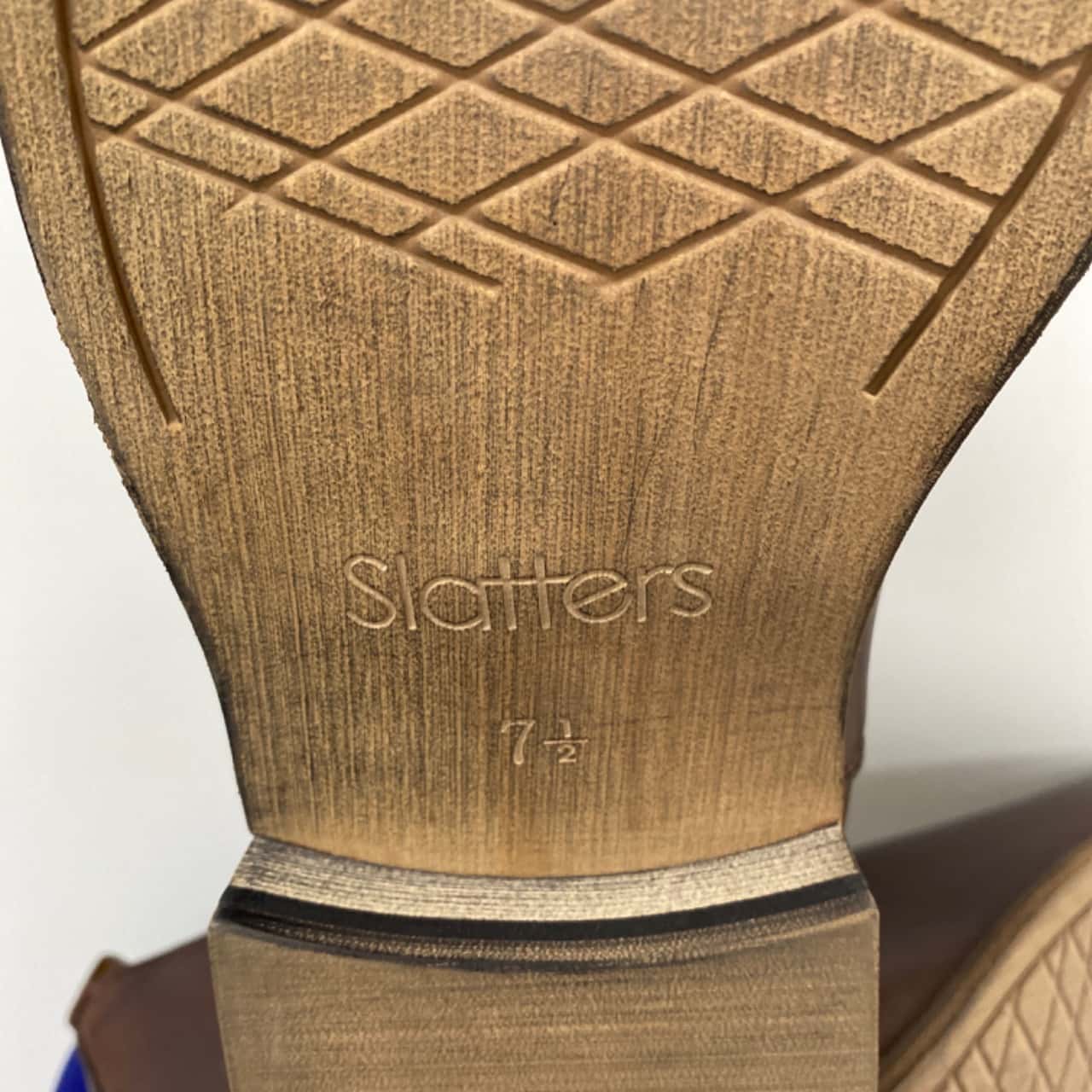 Slatters Mens Size 7.5 Brown (s)