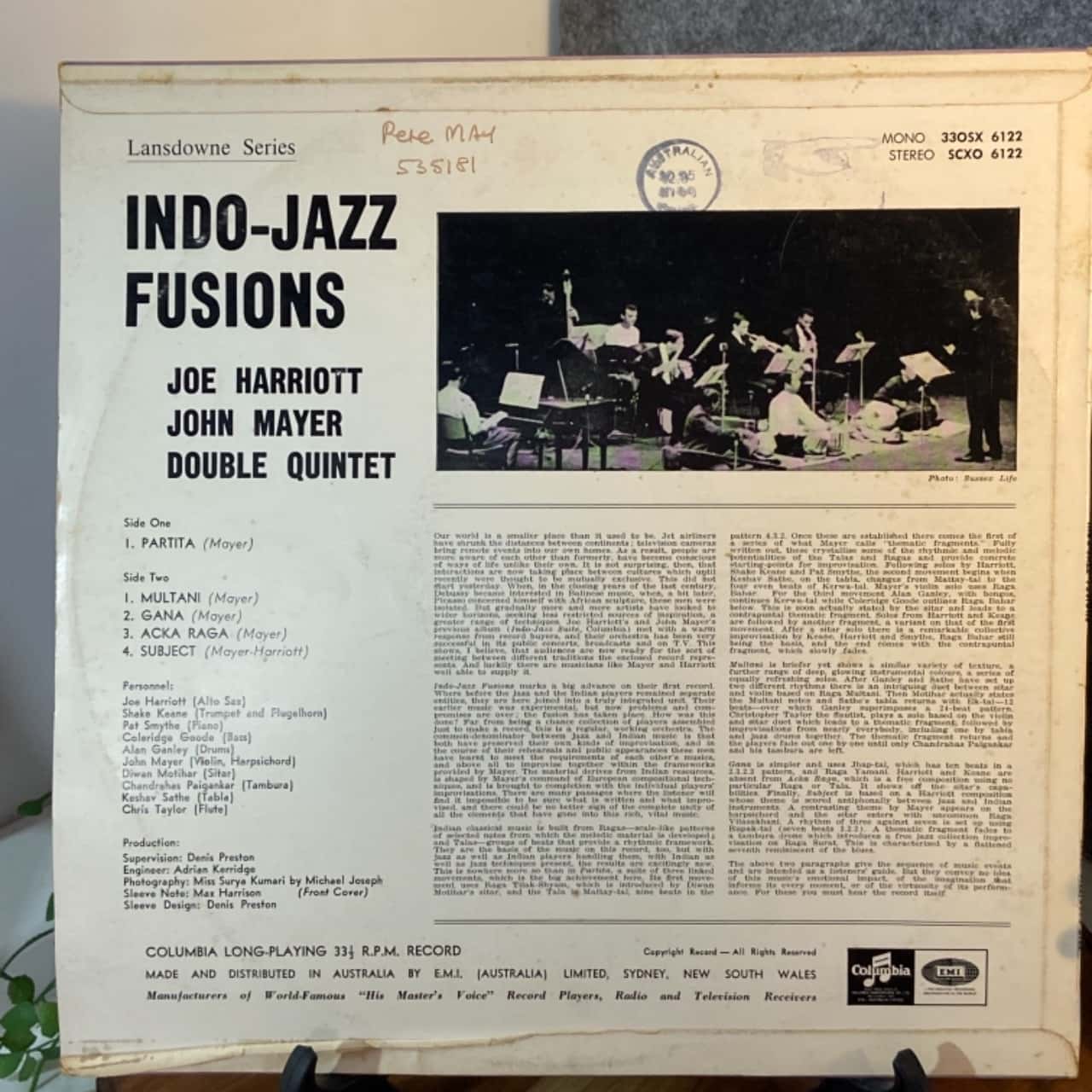 John Mayer & Joe Harriott / indo-Jazz Fusions