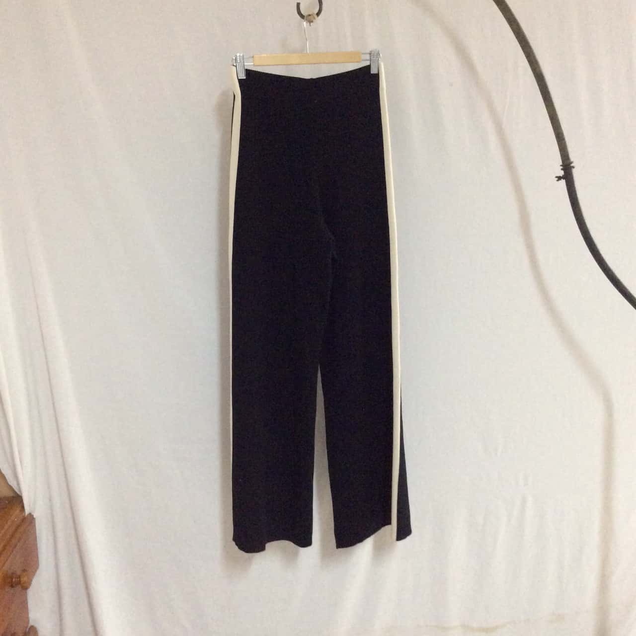 Dissh Women's Size XL Wide Leg Pants Black / White