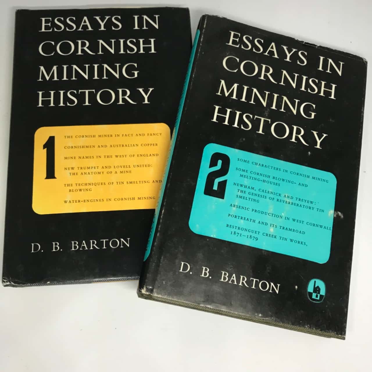 2 Books Essays in Cornish Mining History Vol 1 & 2