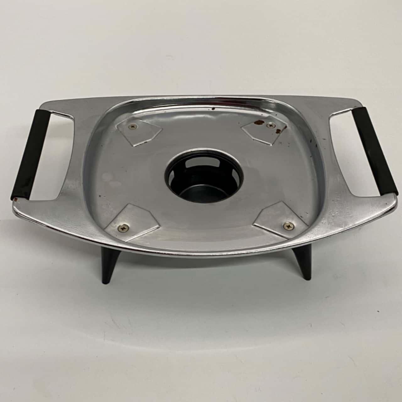 Vintage Corning Ware ‘Cornflower’ Saucepan & Lid with Warming Stand(s)