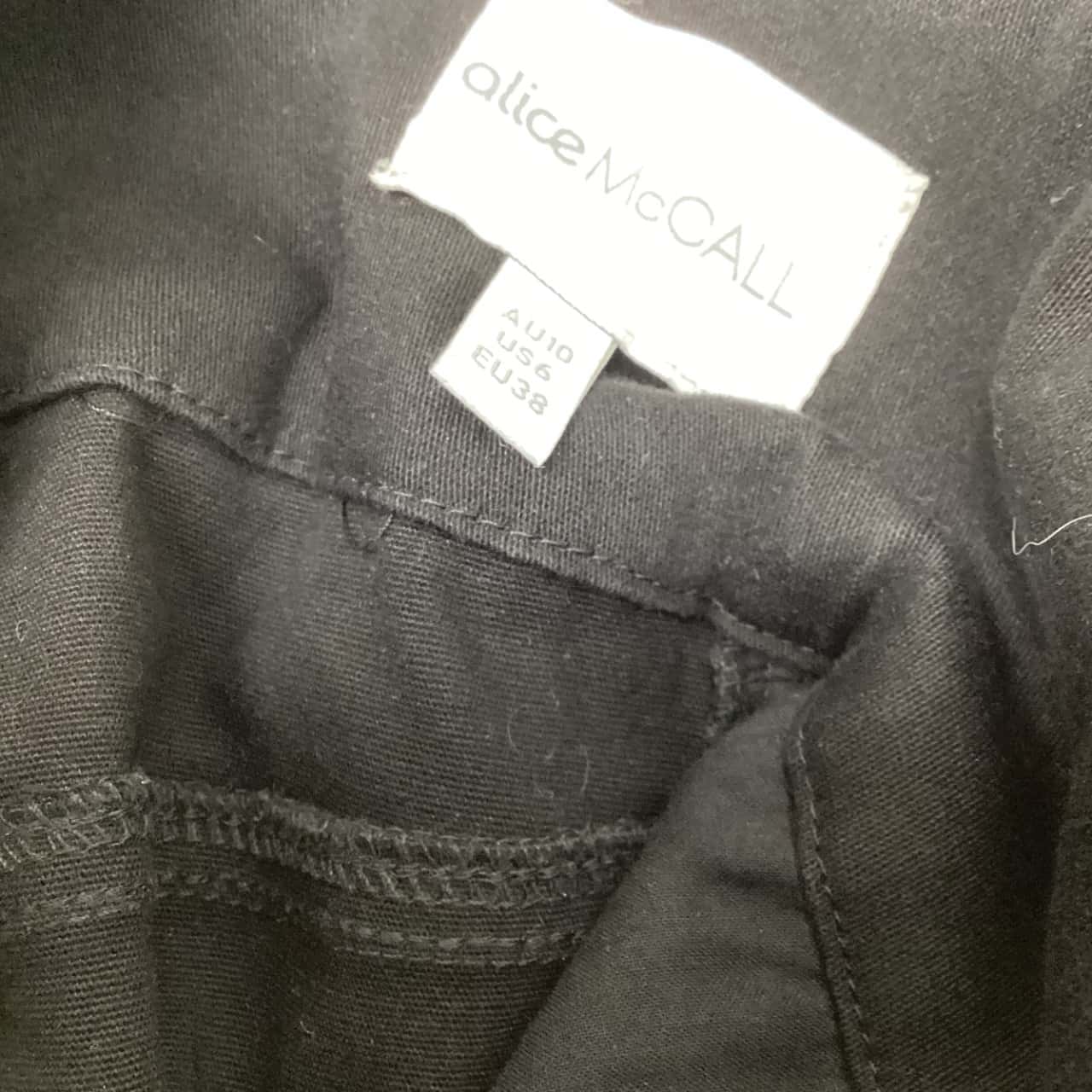alice McCall Womens Size 10 High Waist Black Pants (s)