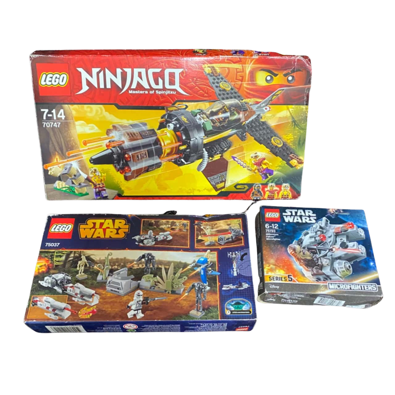 Lego 3 Boxes Starwars 75193 and 75037 and Ninjago 70747(s)