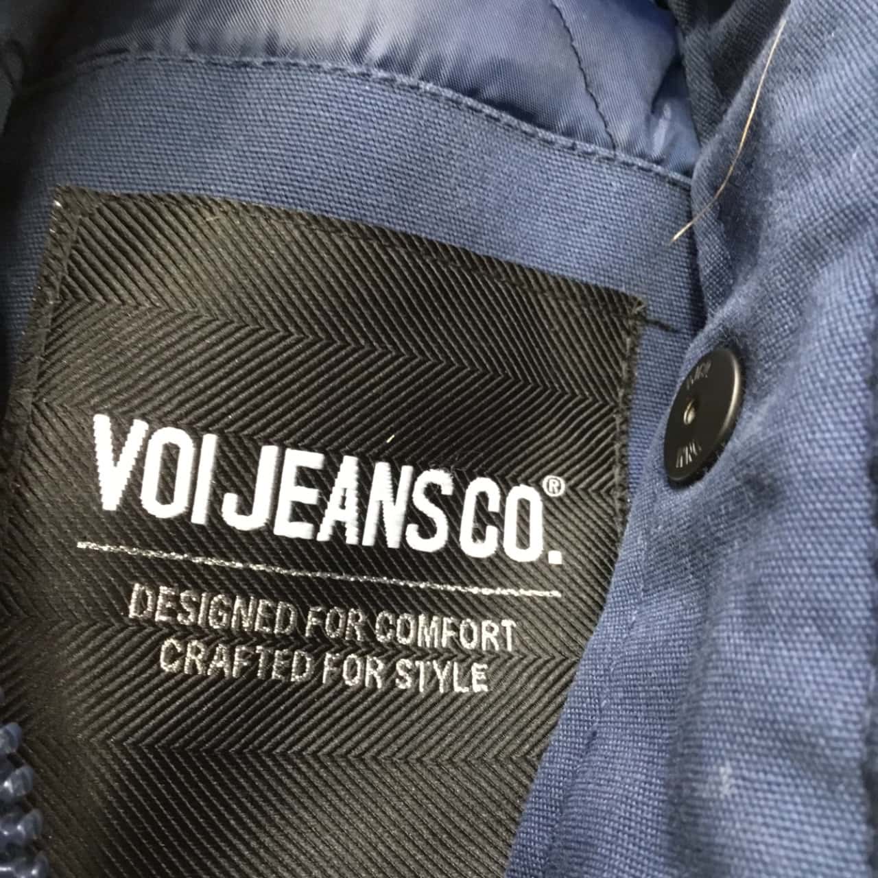 Voi Jeans Co. Unisex Size S Puffer Jackeet Navy Blue (s)