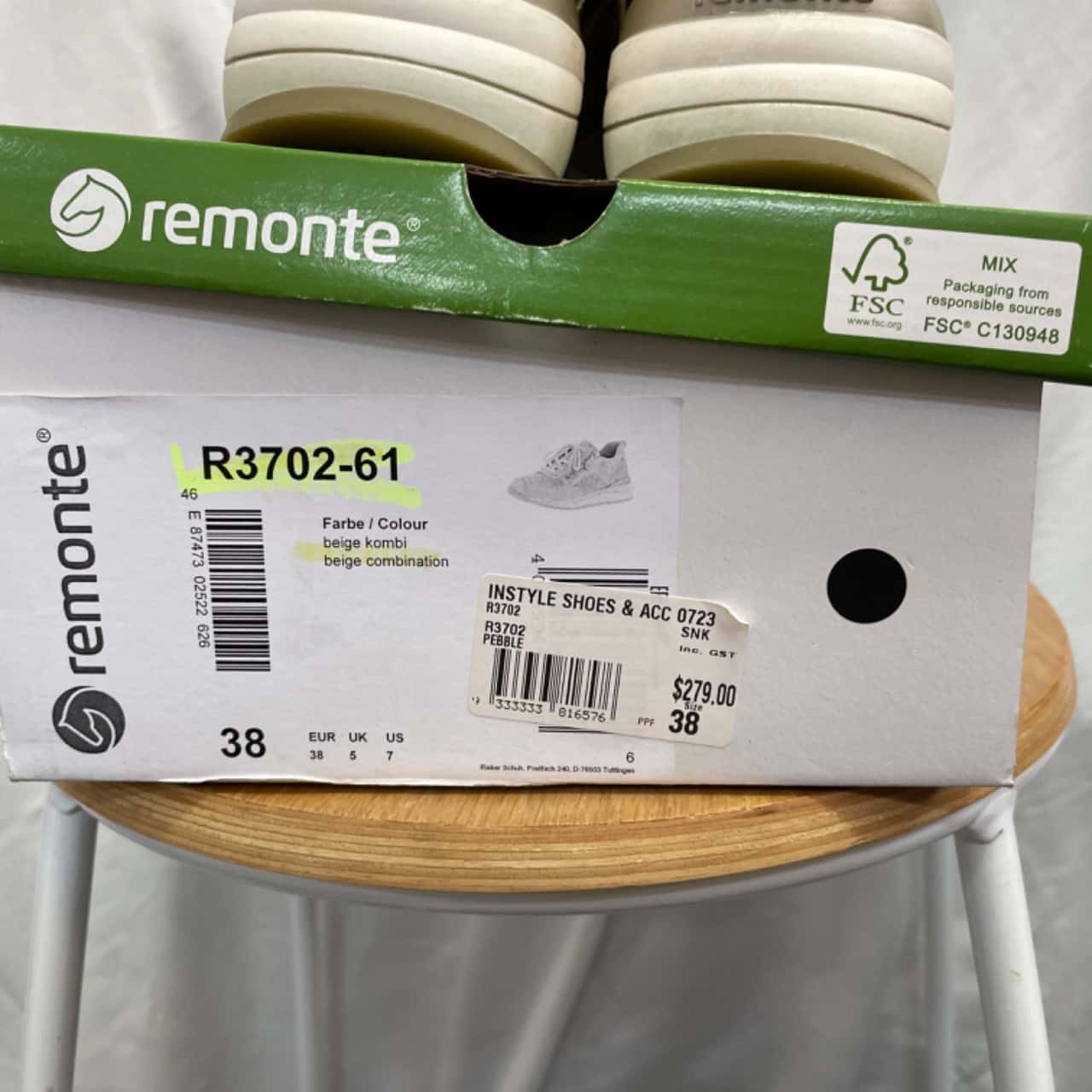 Remonte Womens Size 38 Beige