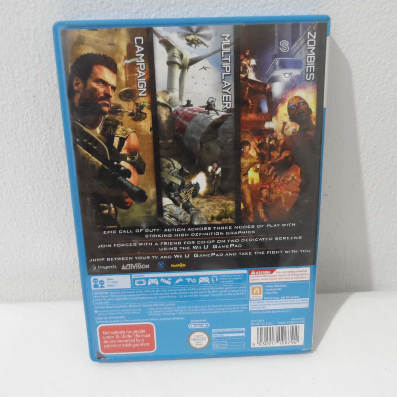 Nintendo Wii u Call of Duty Black Ops game