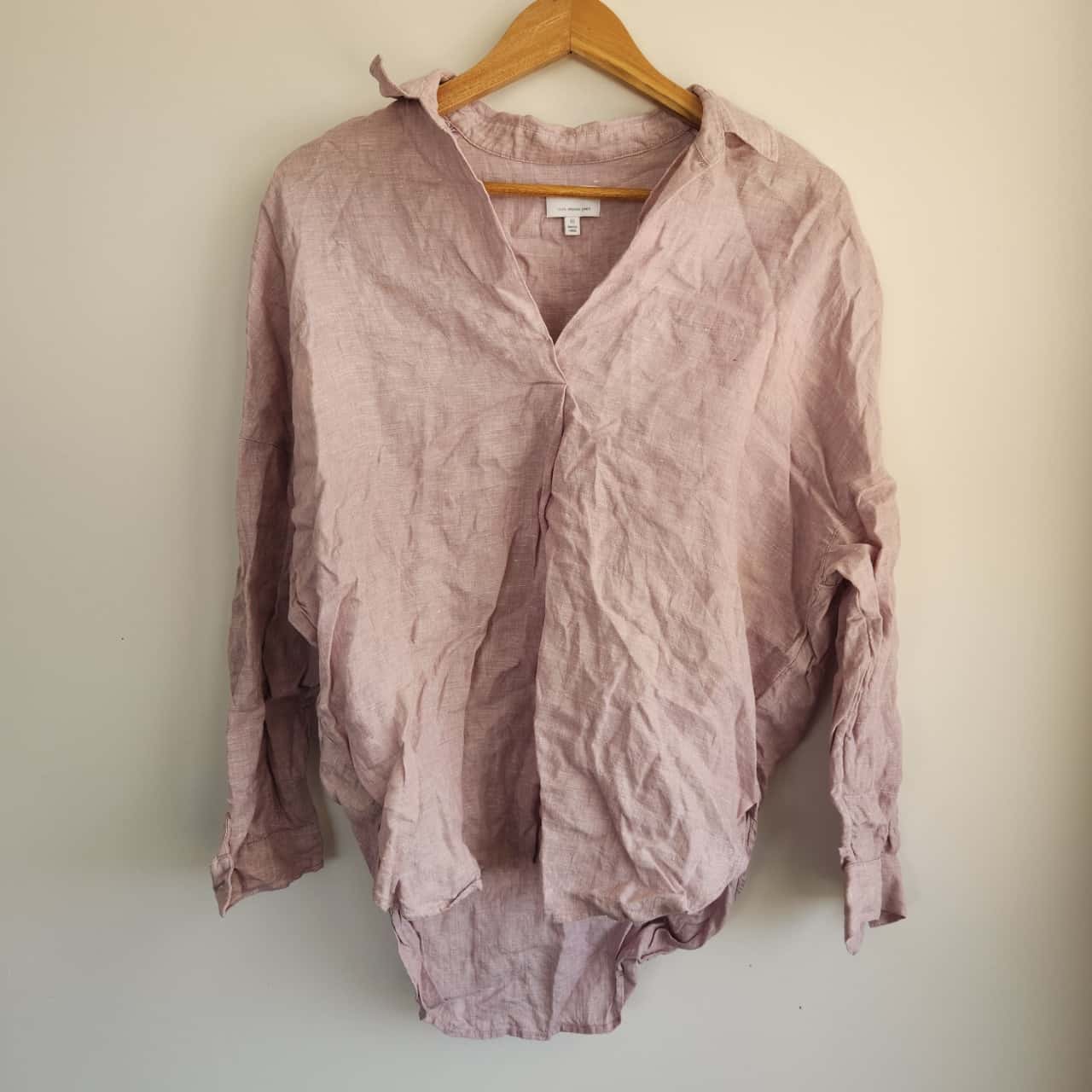 Witchery Linen Purple Shirt Blouse Size 10 / M (s)