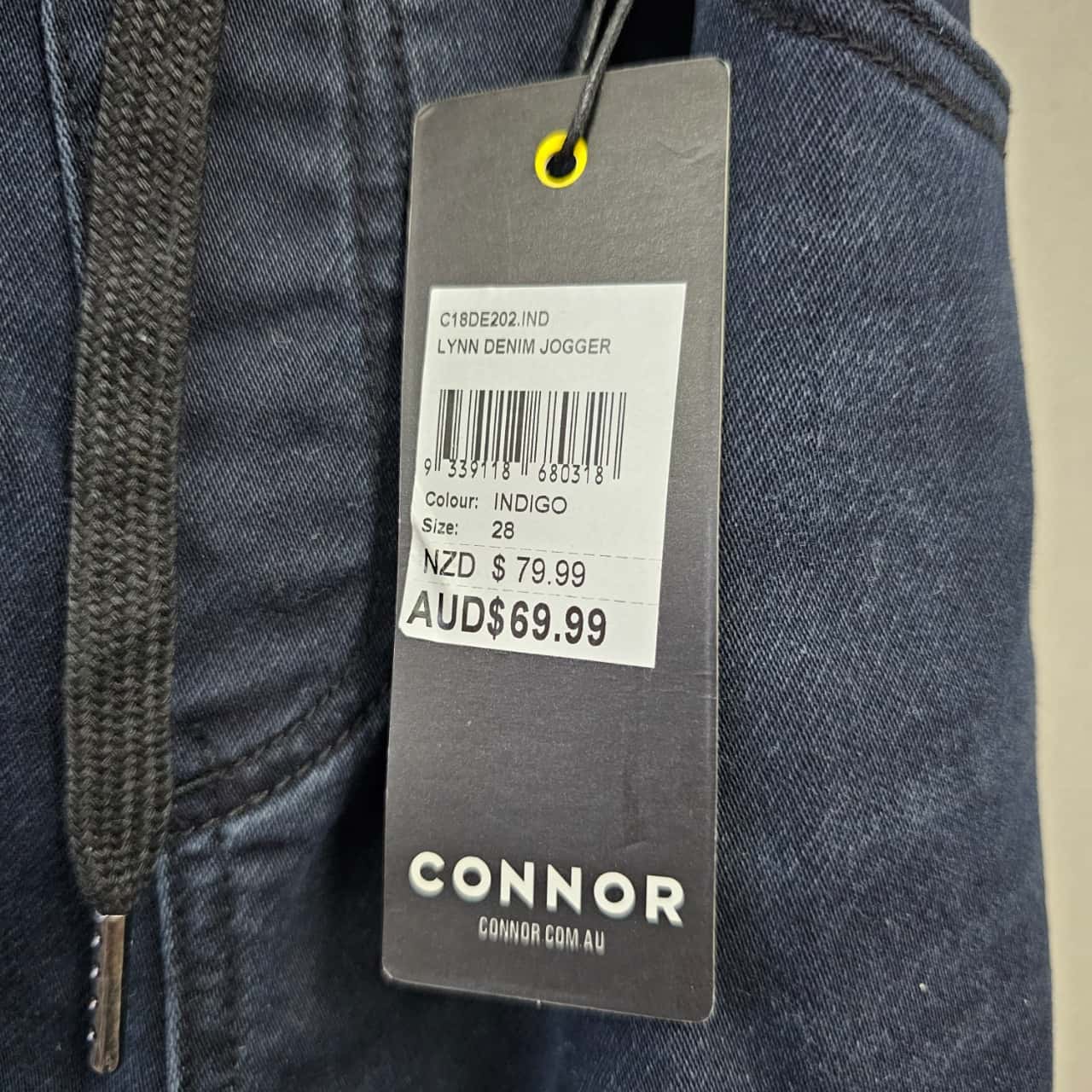 Connor Mens Size 28 Cuffed Cargo Pants Navy Blue (s)