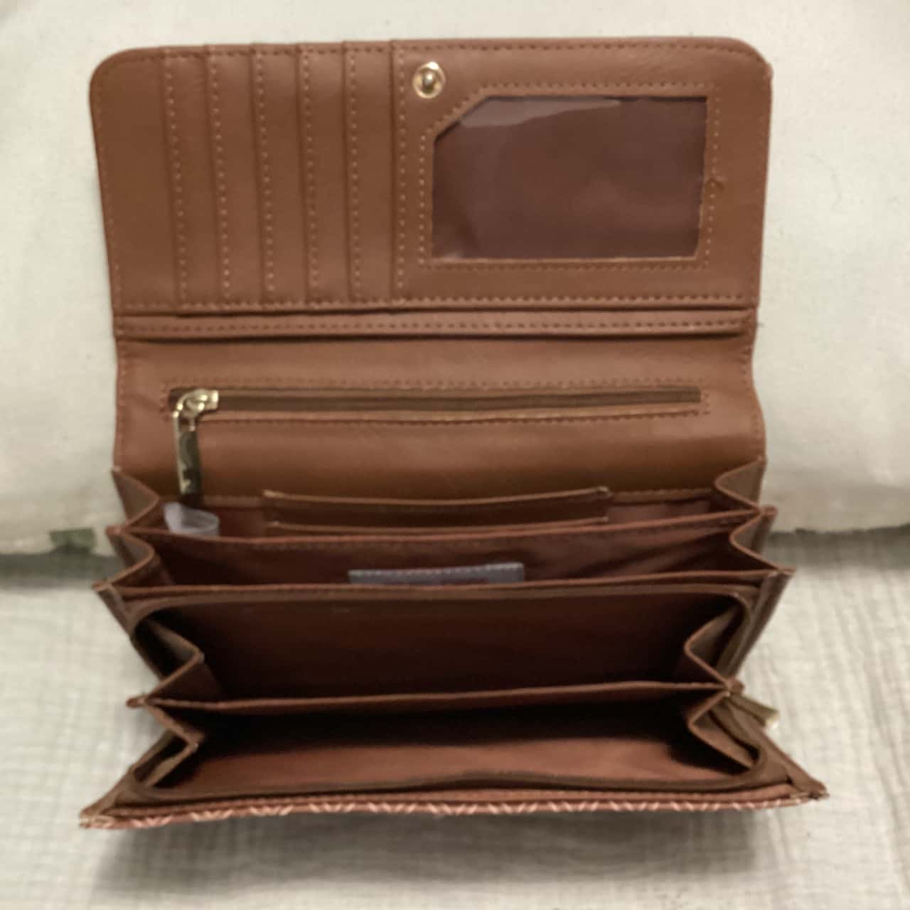 Laura Jones Womens Purse Brown / Pink