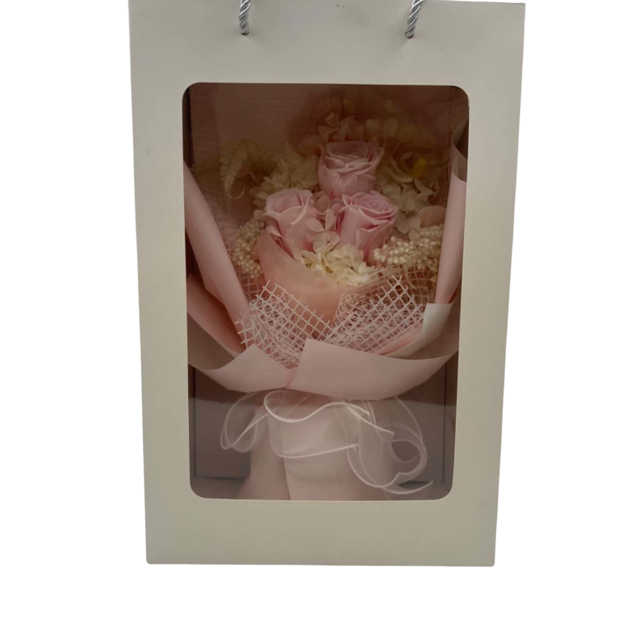 Beautiful BNIB Ever Roses Pink Preserved Roses