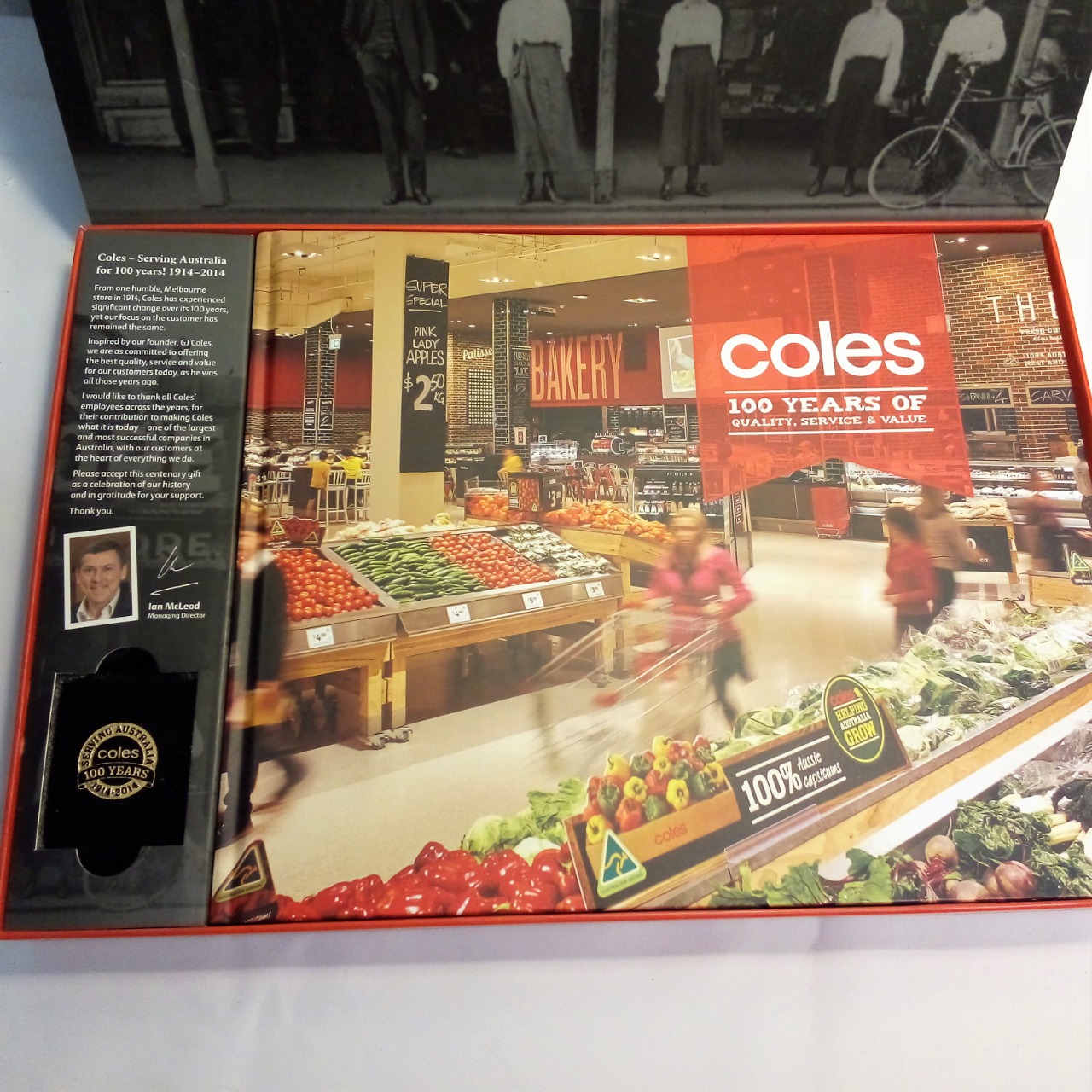 Coles Collectable Centenary Book CD And Pin 1914-2014 Box Set *Great ...