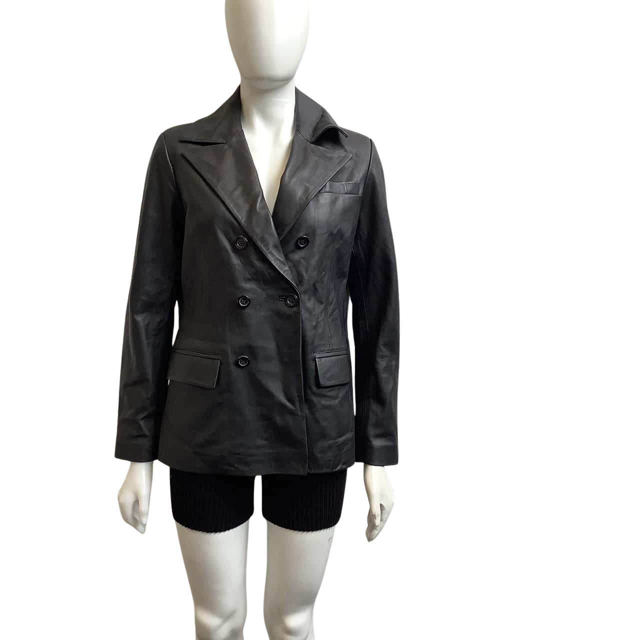 Brand New Real Leather Womens Size L Brearna Leather Jacket Black