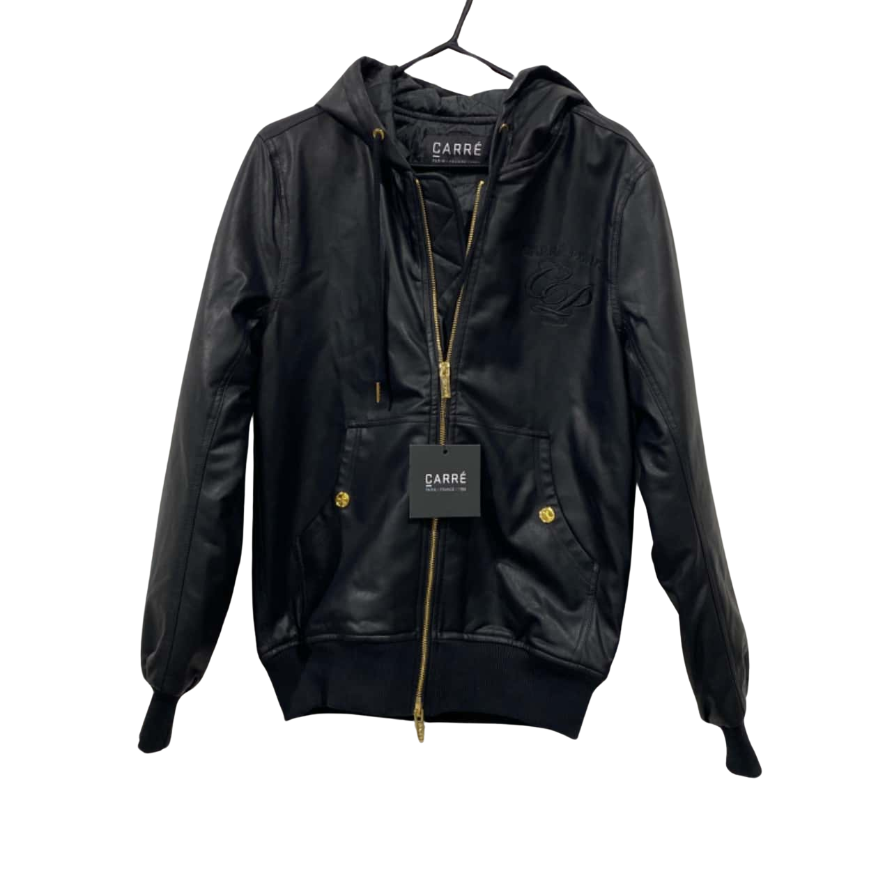 Carre Paris Unisex Jacket Size XS Biker Jacket Black