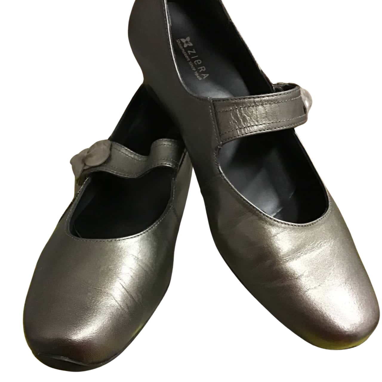 Ziera Womens Size 42 Pewter Capra shoes