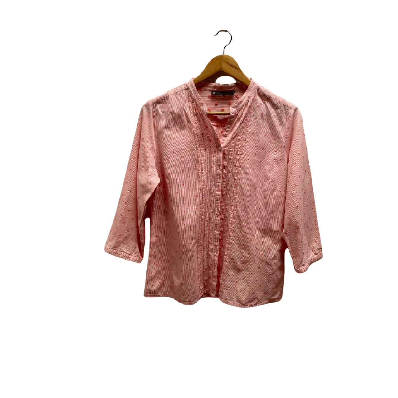 David Lawrence Womens Red Striped Blouse(s) - Used As New | Salvos Stores
