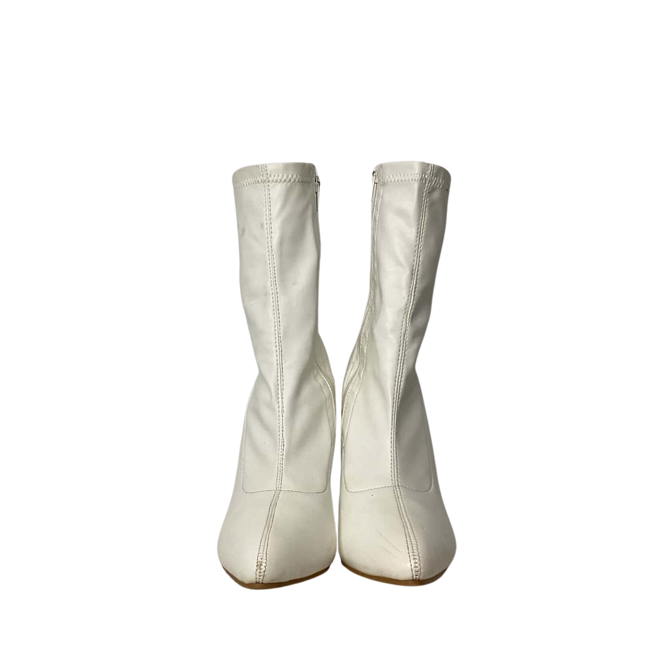 Krush Women's Size 38 White ankle high heels (s)