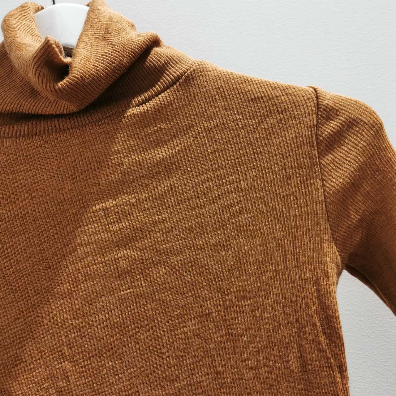Glassons Womens 100% Merino Wool Size 6 Skivvy Brown (s)