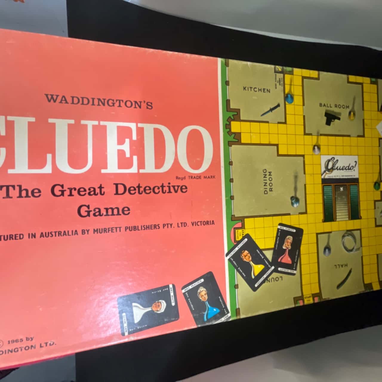 Waddingtons 1960 Cluedo The Greatest Detective Game b13 Waddingtons 1960 Cluedo The Greatest Detective Game b13