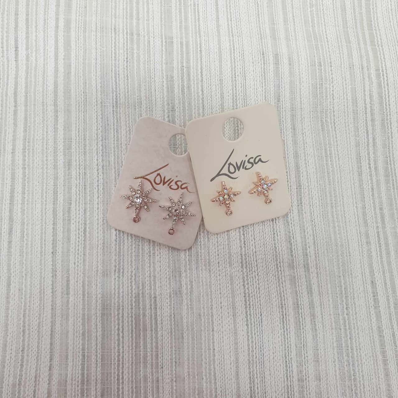 Lovisa Gorgeous North Star Diamante Rhinestone Pierced Earrings - 2 Set ...