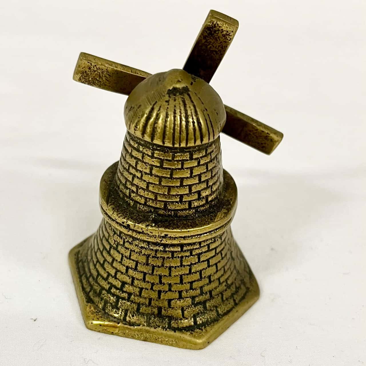 Vintage brass windmill bell - high sounding pitch