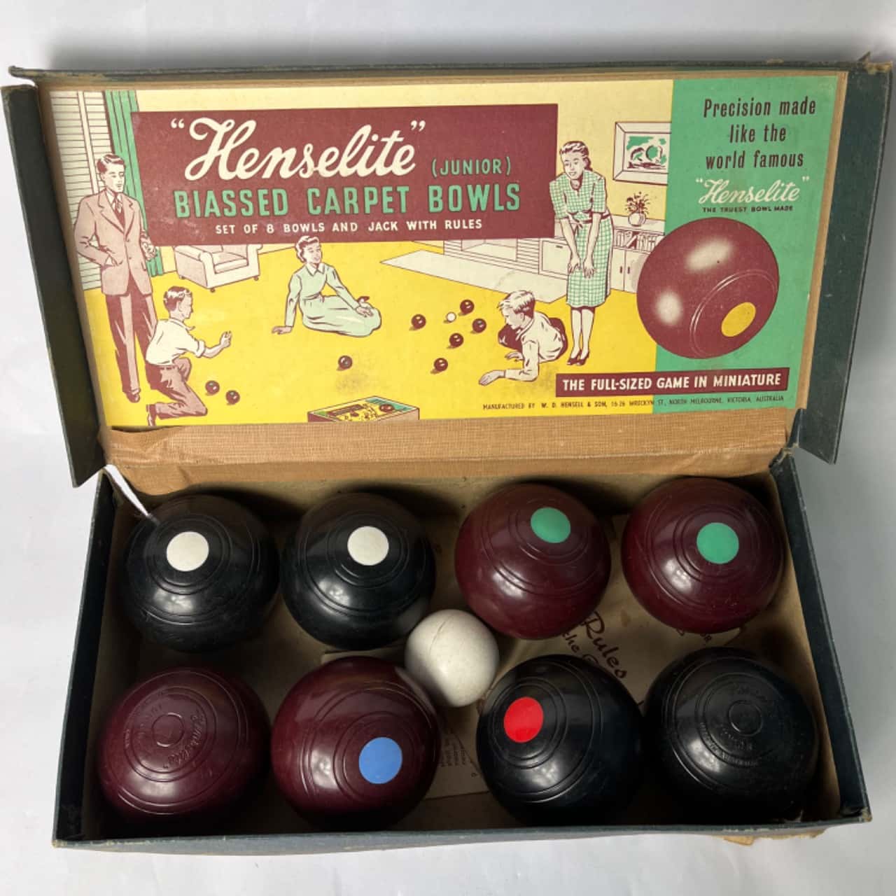 Hanselite biased carpet bowls set