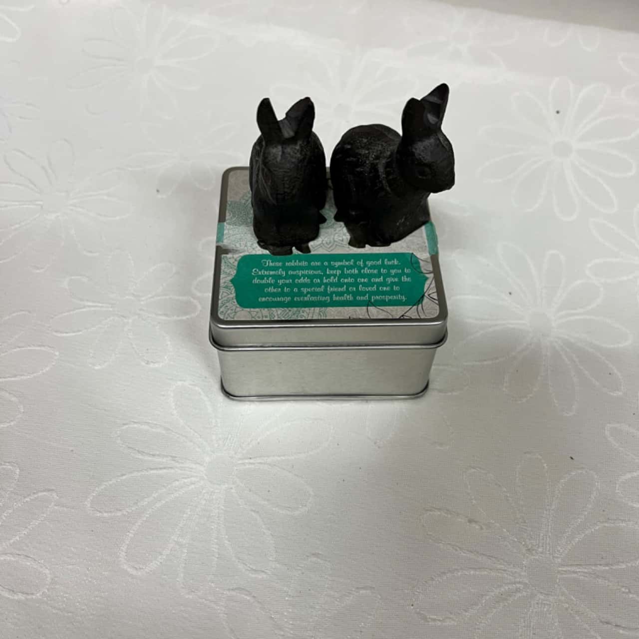 Cast Iron lucky rabbits (s)