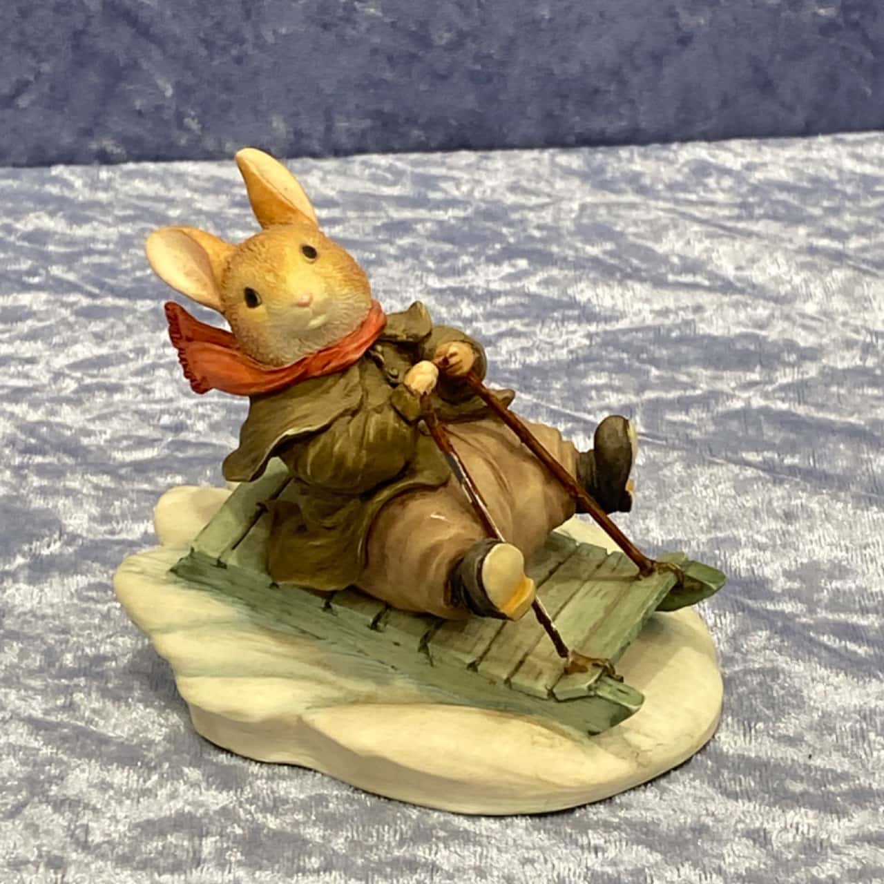 Villeroy & Boch Winter at FoxWood Rue Rabbit Sled Figurine (s)