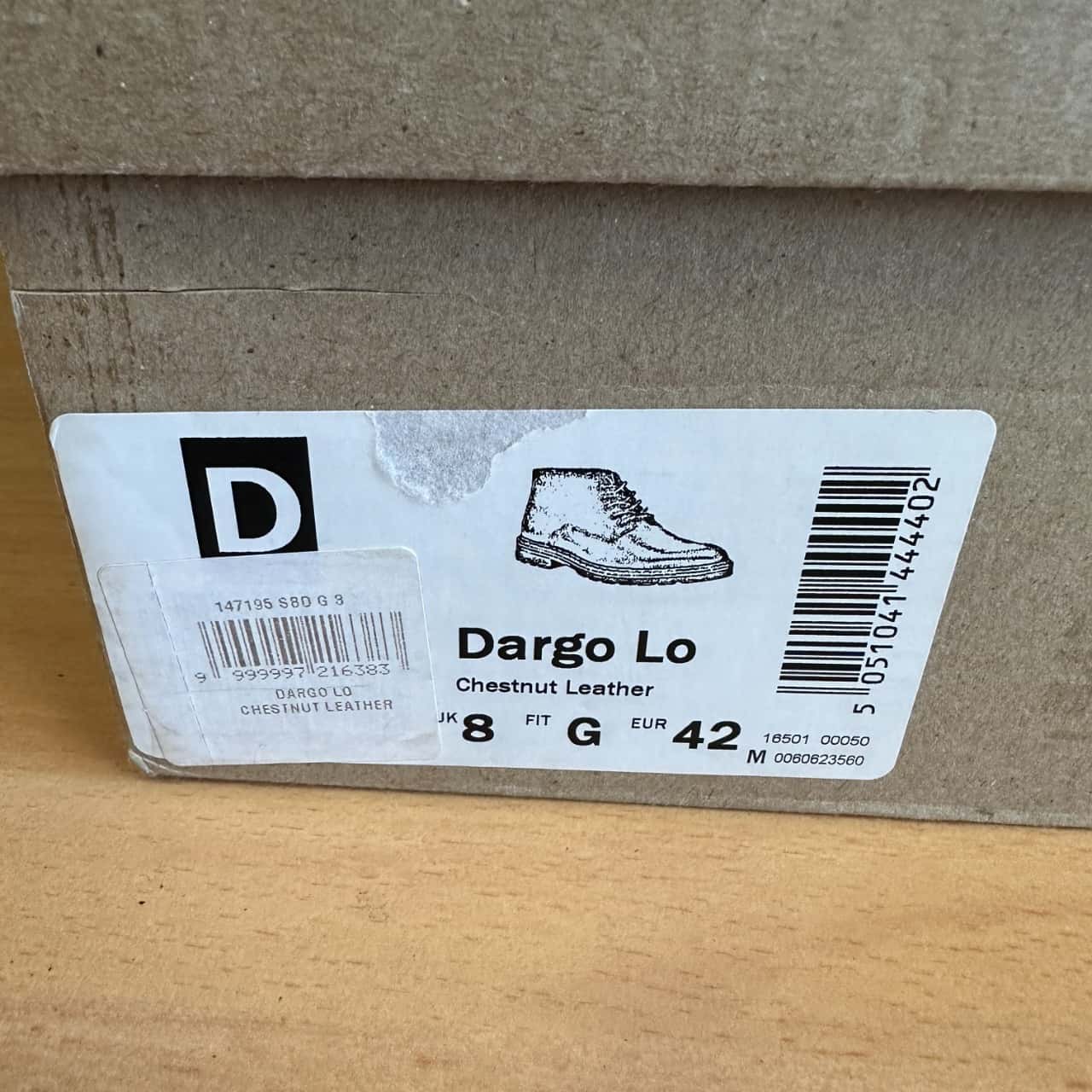 Clarks Men's Size US 9 Dargo Leather Boots Chestnut Brown (s)