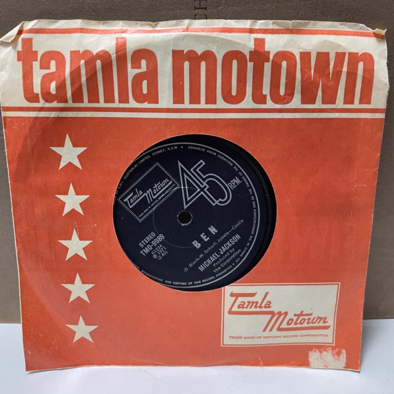 Michael Jackson Ben 7” Single LP