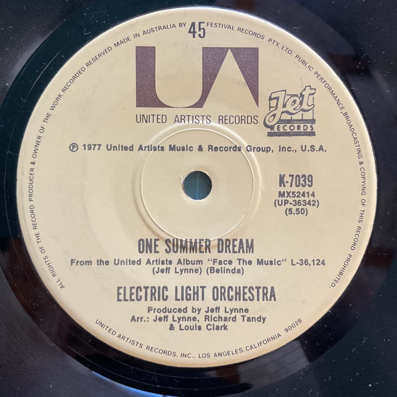 Electric Light Orchestra (ELO) Mr Blue Sky - Vintage 7” Vinyl