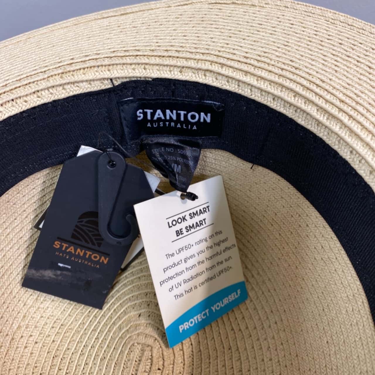 BNWT STANTON Fedora HAT UPF50+ Size S/M Natural