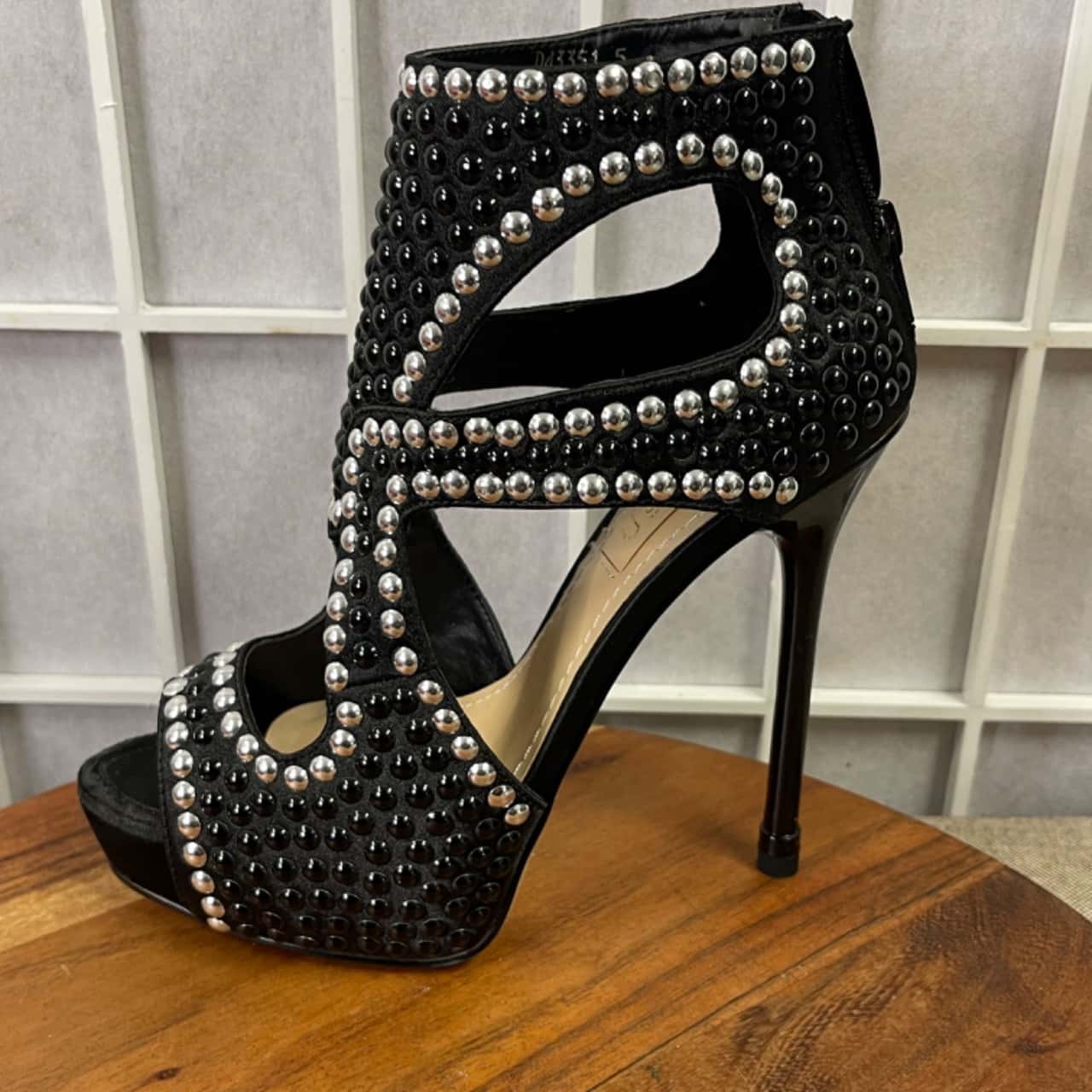 Siren 'Ashley' Satin Heels Size 5