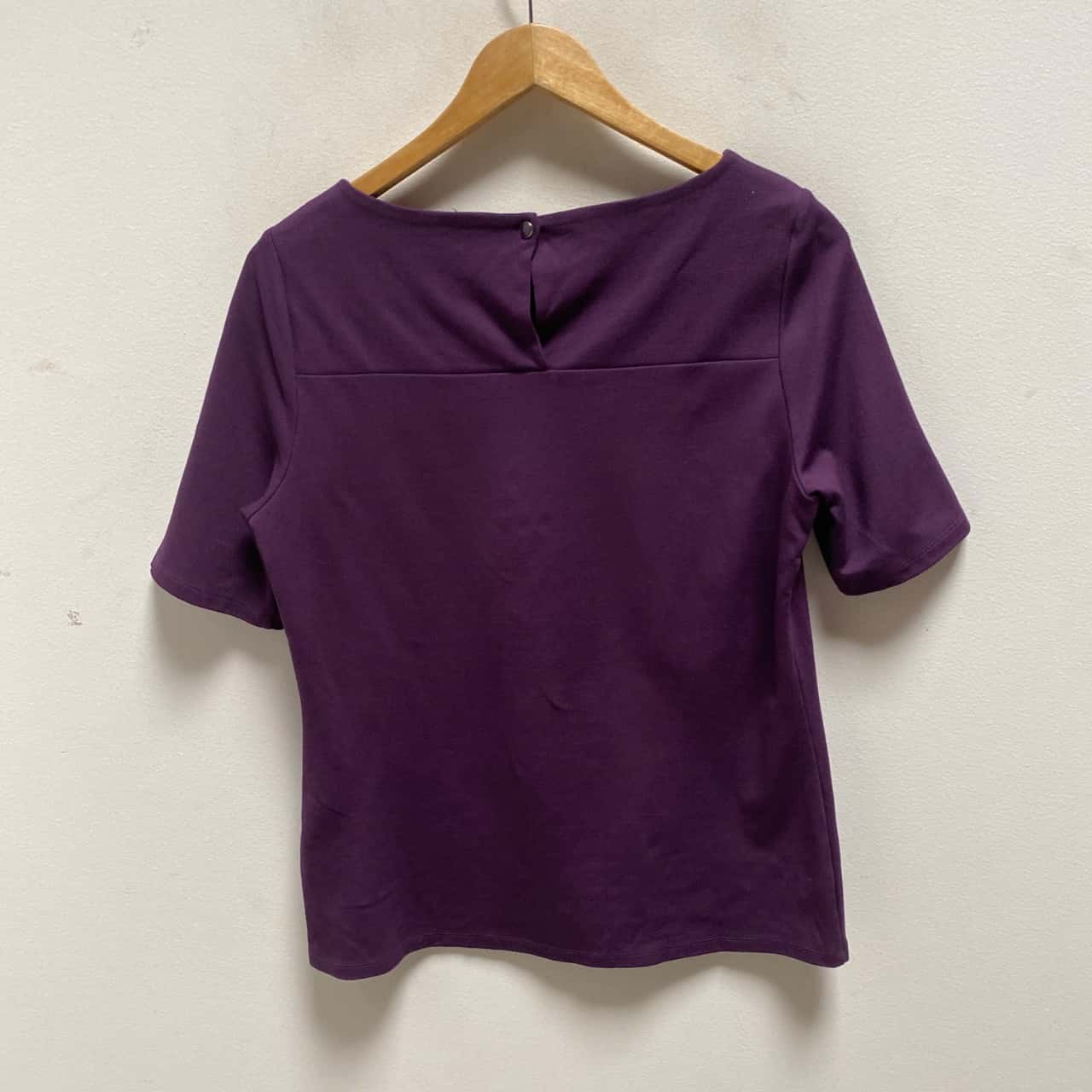 David Lawrence Womens Size L Purple Top