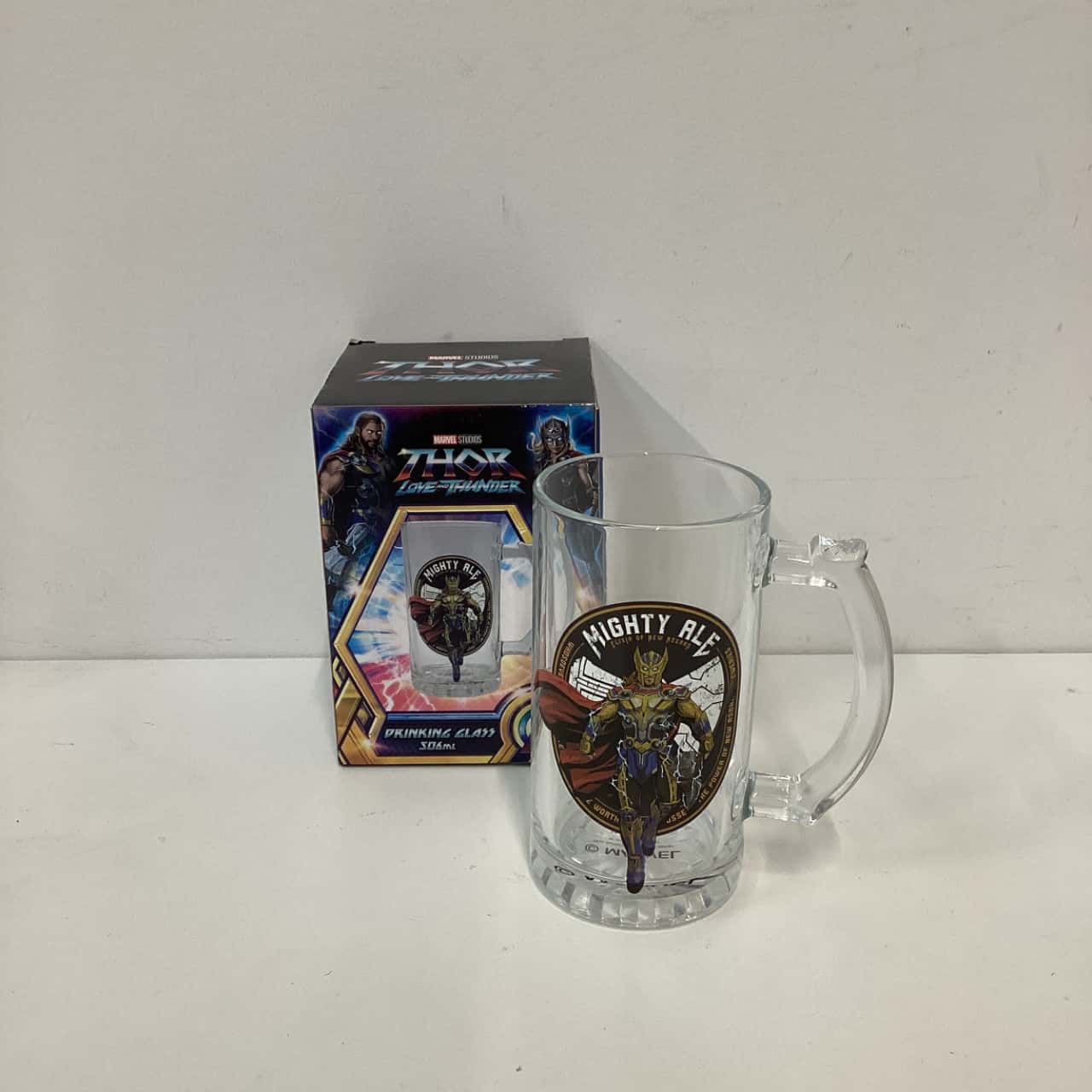 New - Marvel Studios Thor Love and Thunder Drinking Glass 506ml