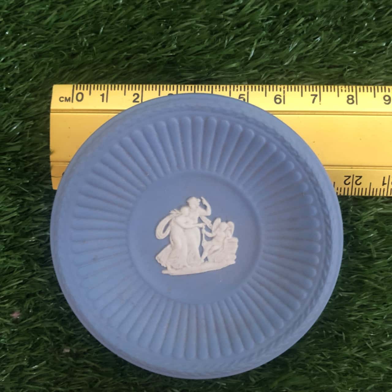 Vintage Wedgwood Powder Blue Jasperware Plate (Boxed)(s)