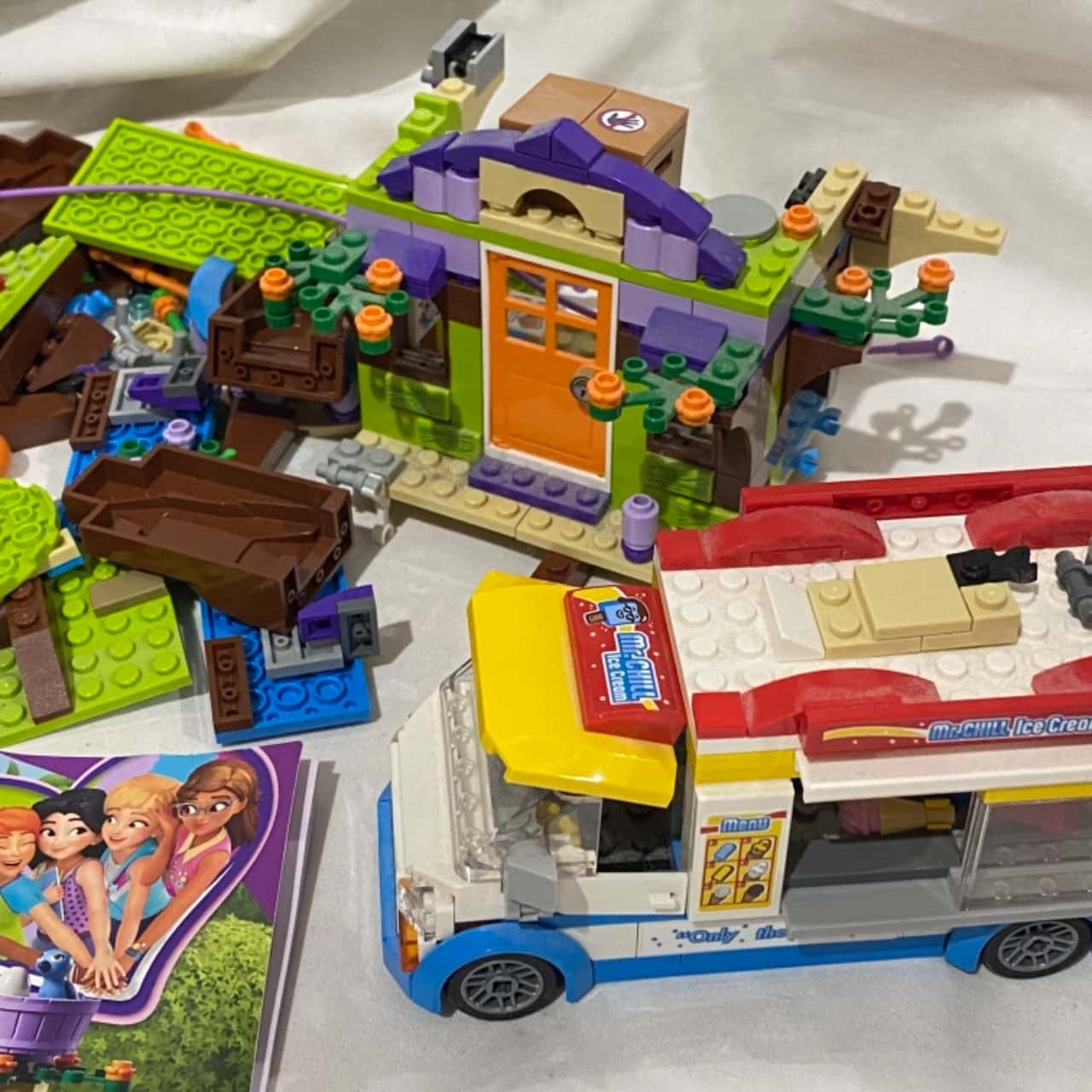 LEGO Friends 41335 Mias Treehouse and Lego City Ice Cream Van 60253 ...