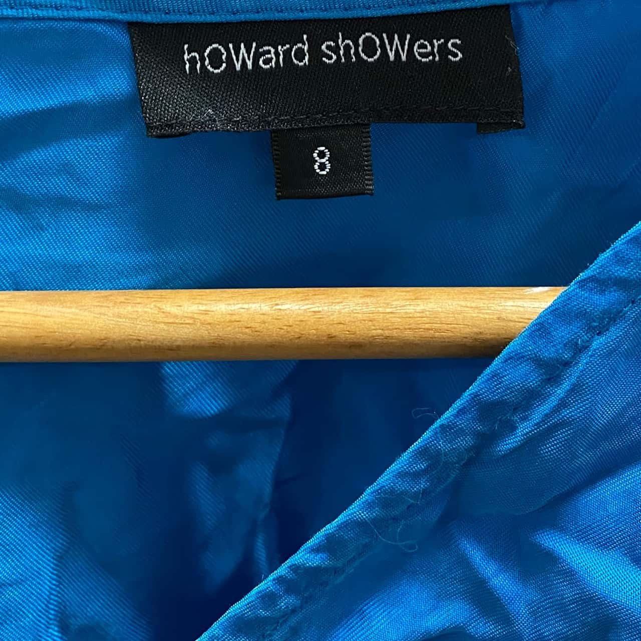 Howard Showers Size 8 Midi Dress Blue