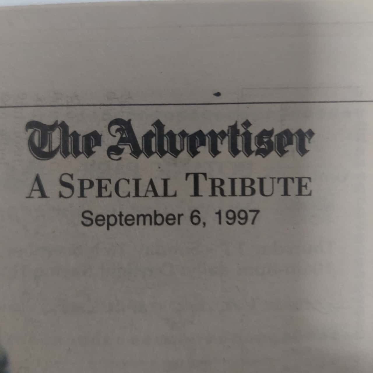 Vintage Princess Diana Funeral Tribute Newspaper Articles 1997