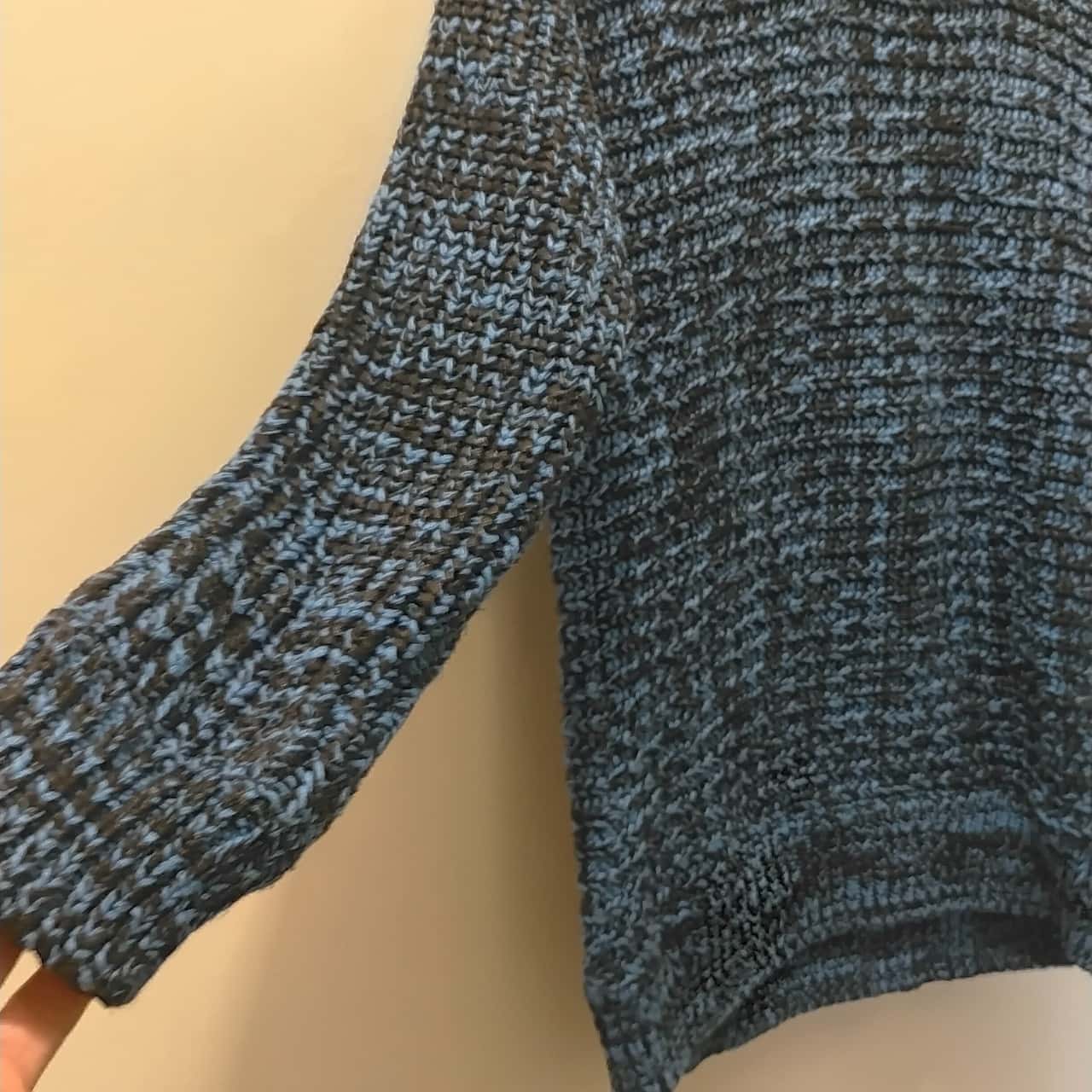 Gorman Size 8 Thick Knitted Blue & Black Jumper VGUC(s)