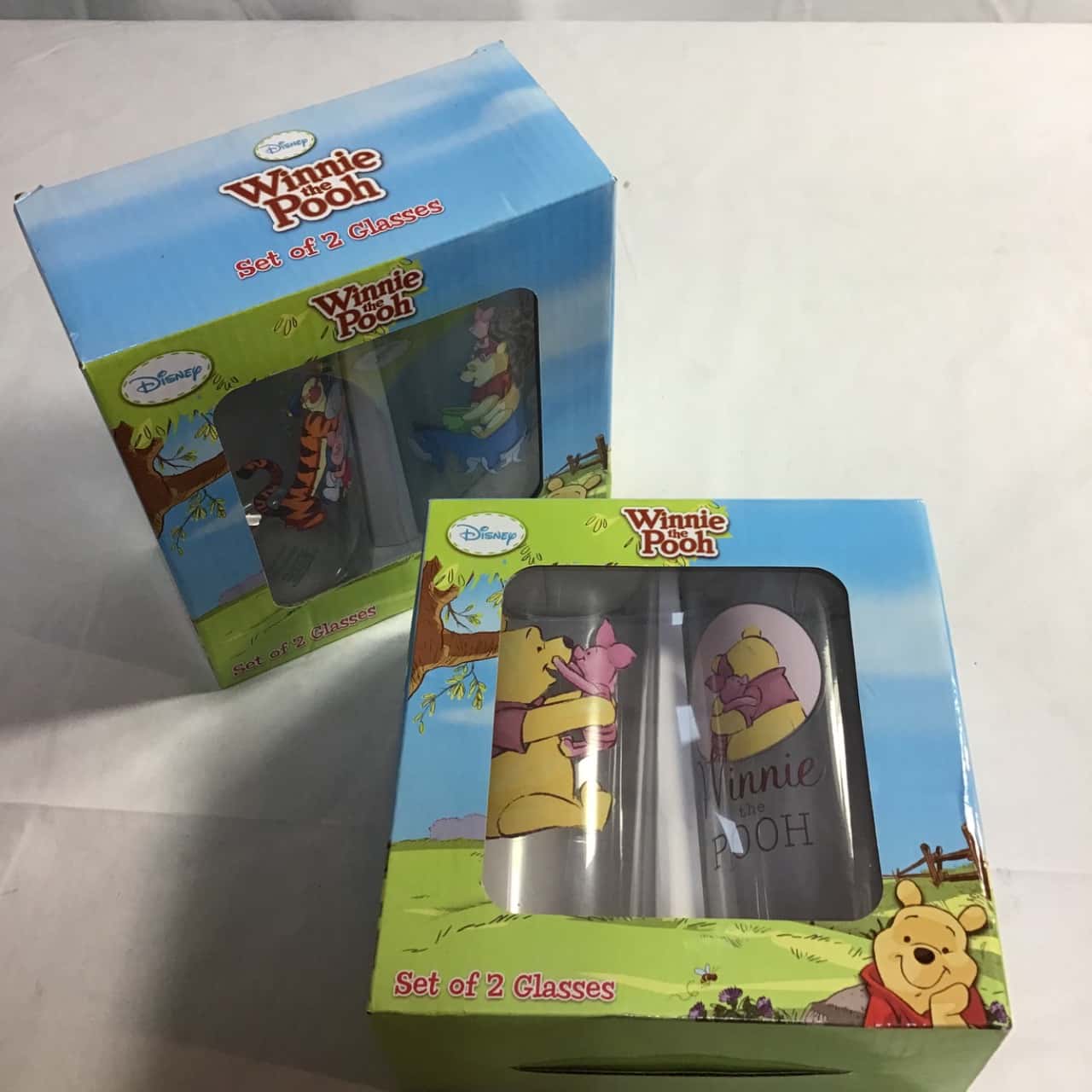Winnie the Pooh 2 sets of glasses boxed(s)