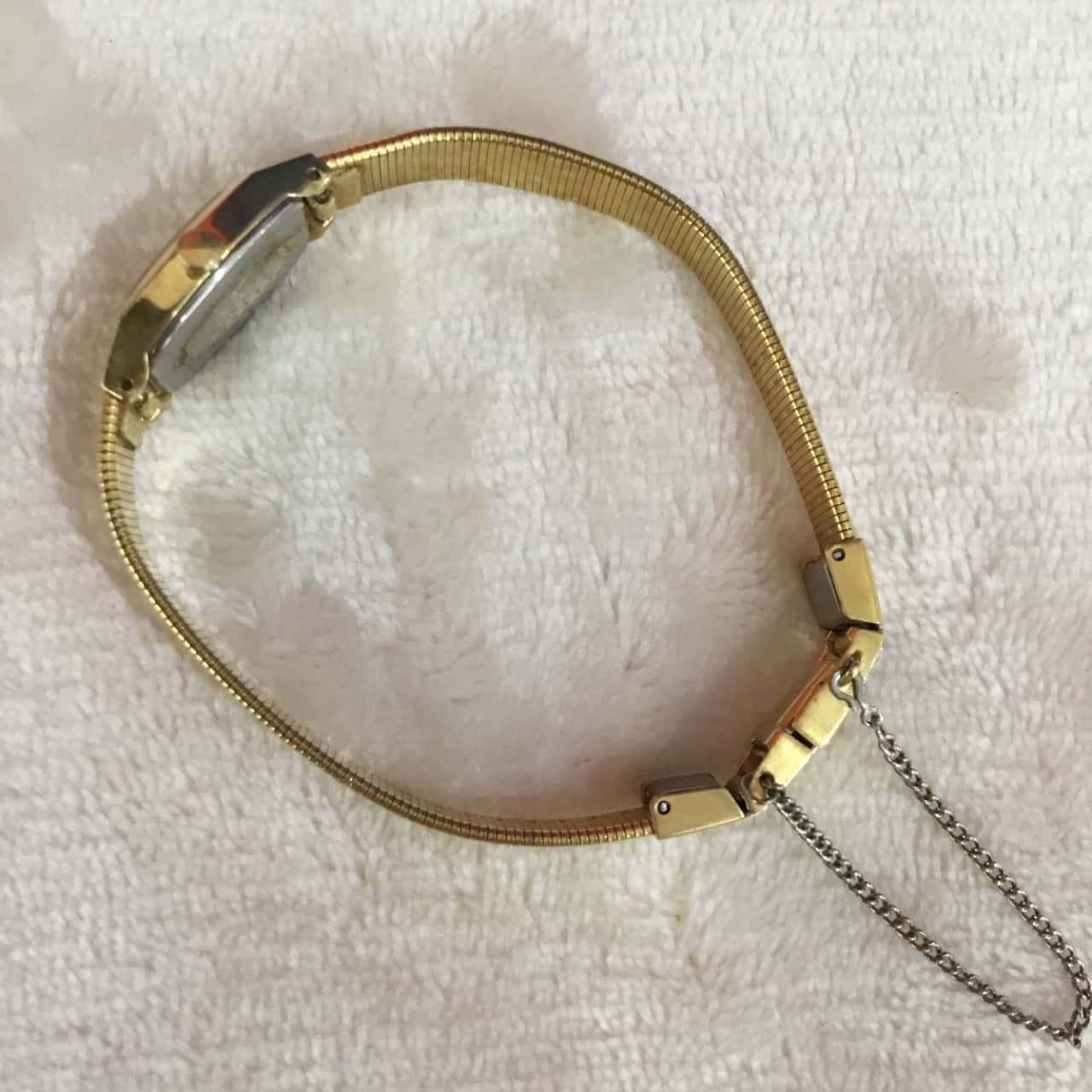 Vintage Seiko 2C20 6450 Quartz Ladies Women Gold Tone Stainless Steel ...