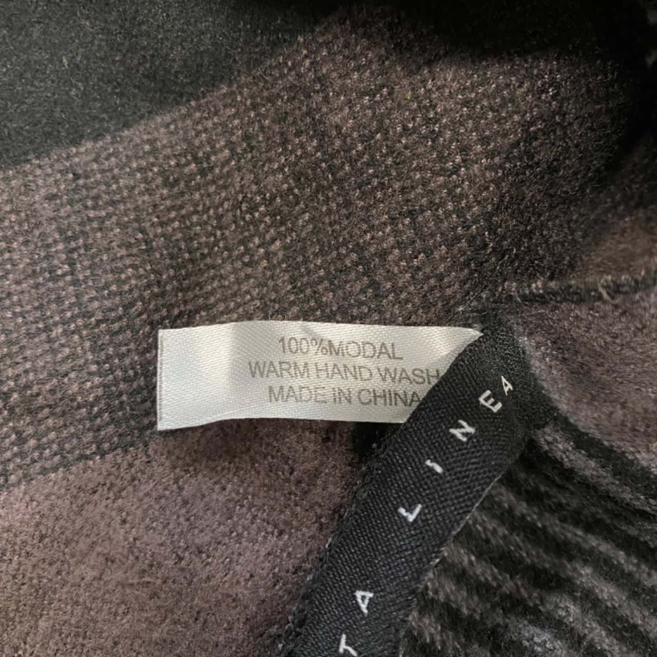 Alta Linea Grey/Brown Check Scarf (s)