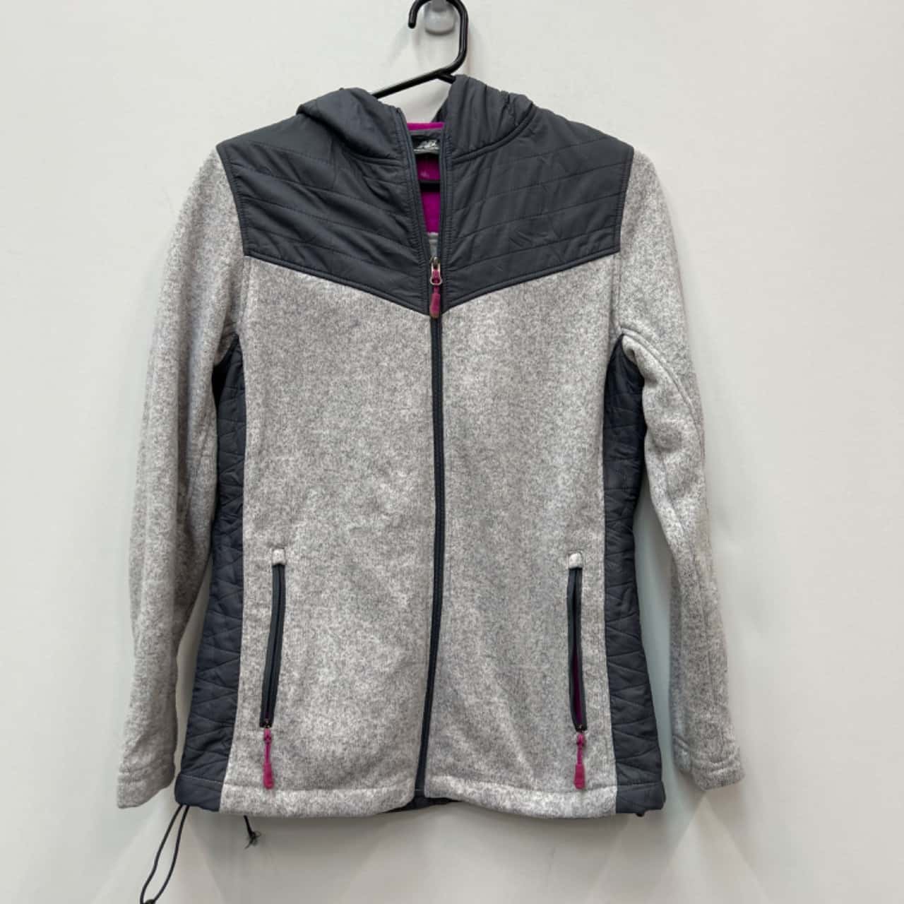 New Balance Size M Fleece Jacket Grey (s)